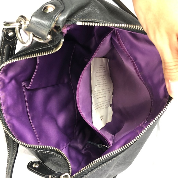 Coach | Bags | Coach 434 Madison Hailey Black Leather Purse Sat | Poshmark